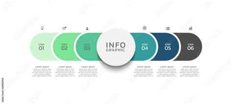 Vector Process Business Infographic Template Design Stock Vector