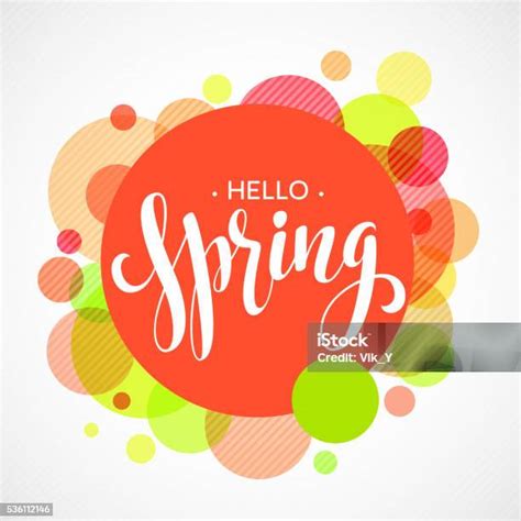 안녕하세요 스프링 레터링 디자인식 벡터 일러스트레이션 봄에 대한 스톡 벡터 아트 및 기타 이미지 봄 안녕 0명 Istock