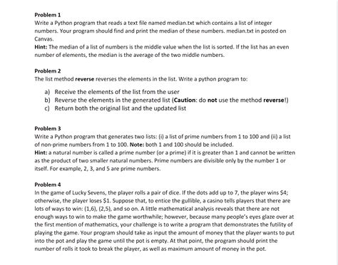 Solved Problem Write A Python Program That Reads A Text Chegg