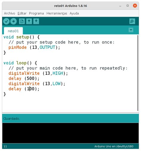 Reto 01 Led Parpadeante Mi Primer Programa Arduinotdr Steam
