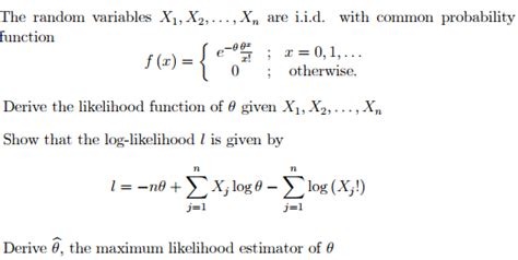 solved the random variables x1 x2 xn are i i d with