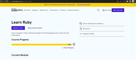 Caleb Davies On Linkedin Completed My Beginners Ruby Course On Codecademy