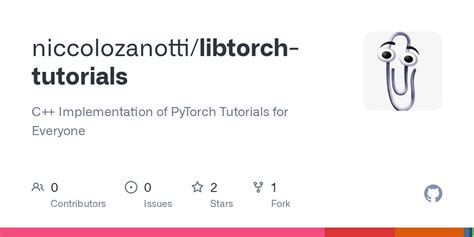 Github Niccolozanottilibtorch Tutorials C Implementation Of Pytorch Tutorials For Everyone