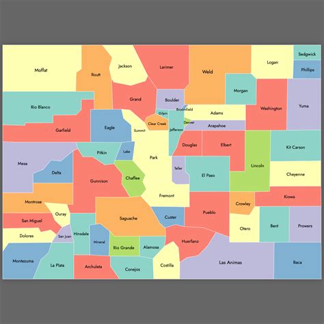 Map Of Colorado Counties Explore Download And Create Your Own — Ultimaps