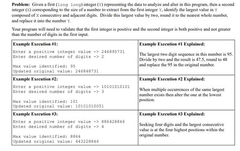Solved Given A First Long Long Integer Y Representing