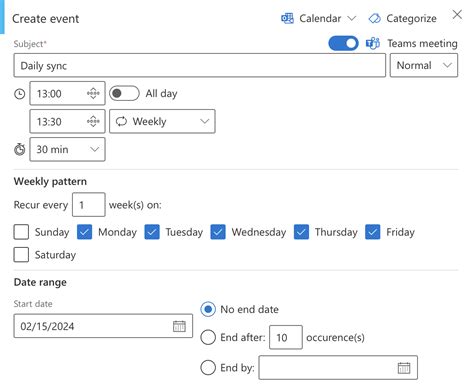 Recurring Events Virtosoftware Guides And Docs