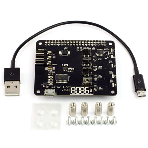 Cluster Hat Kit Includes 4 X Raspberry Pi Zero W