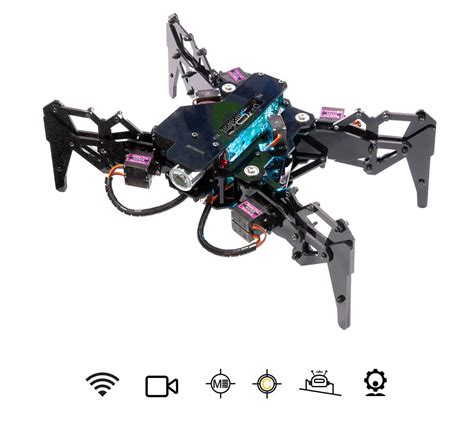 Adeept Darkpaw Bionic Quadruped Spider Robot Kit For Raspberry Pi Stem