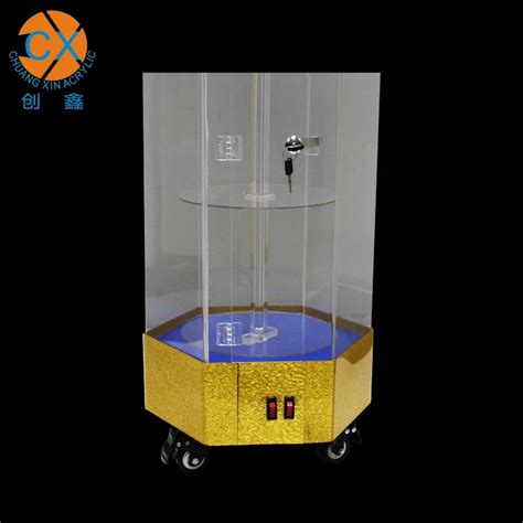 Custom Made Clear Acrylic Rotating Watch Display Standplexiglass