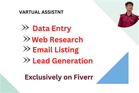 Be Your Administrative Virtual Assistant For Data Entry Web Research Typing By Dataentry