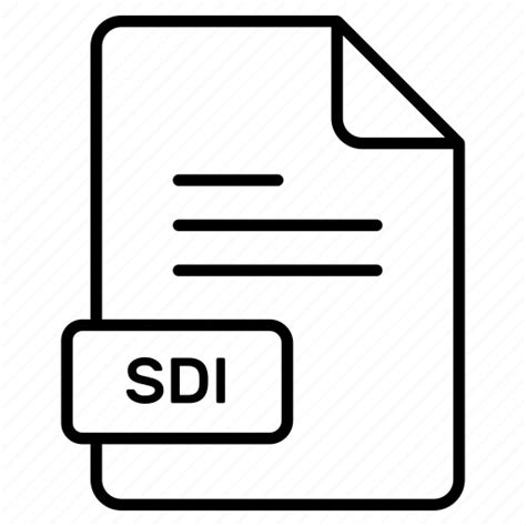 Sdi File Format Page Document Sheet Paper Icon Download On Iconfinder