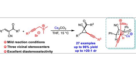 Cyclopropanation Of Propargyl Sulfonium Salts Highly Diastereoselective Synthesis Of