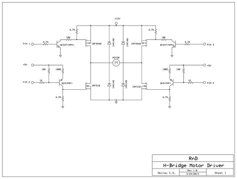 Ham Radio Mipl H Bridge Motor Driver Using Mosfets And Transistors