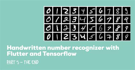 Handwriting Number Recognizer With Flutter And Tensorflow Part V By