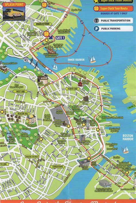 Map Of Downtown Boston Attractions