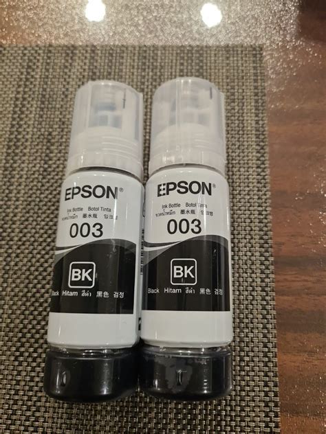 Epson Printer Ink Black 003 Computers And Tech Printers Scanners And Copiers On Carousell