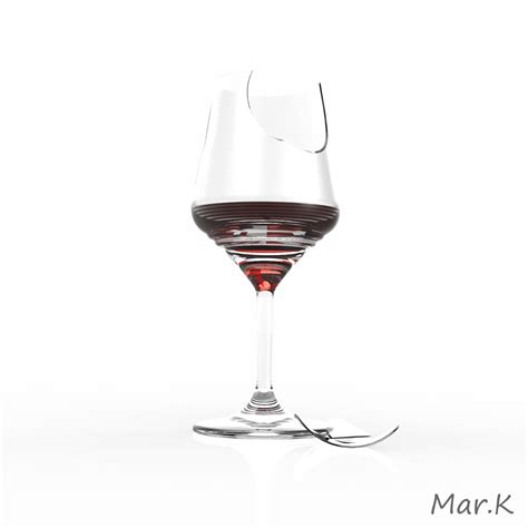 깨진 와인 잔 3d 모델 8 Skp Unknown Obj 3ds 3dm Free3d