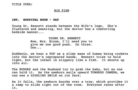 Basics Here S The Feature Script Format Screenwriting Writing