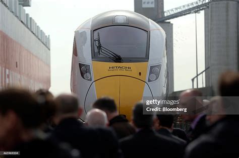 A Class 800 Intercity Express Train Produced By Hitachi Ltd Stands