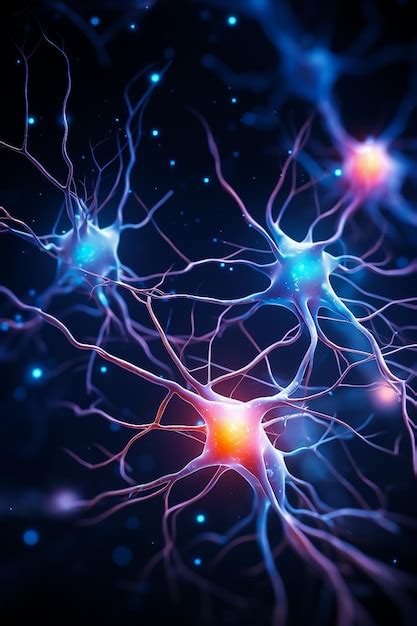 Premium Photo Brain Neurons Illustration Neural Impulses