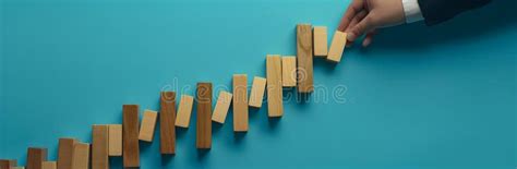 Business Decision Making With Wooden Blocks Stock Illustration Illustration Of Success