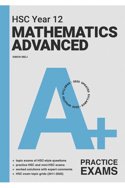 A Mathematics Advanced Practice Exams Hsc Year 12 Nelson 9780170459235 Educational