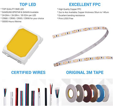 중국 5m 12v Led 스트립 조명 공급 업체 제조 업체 공장 최저 가격 Benwei