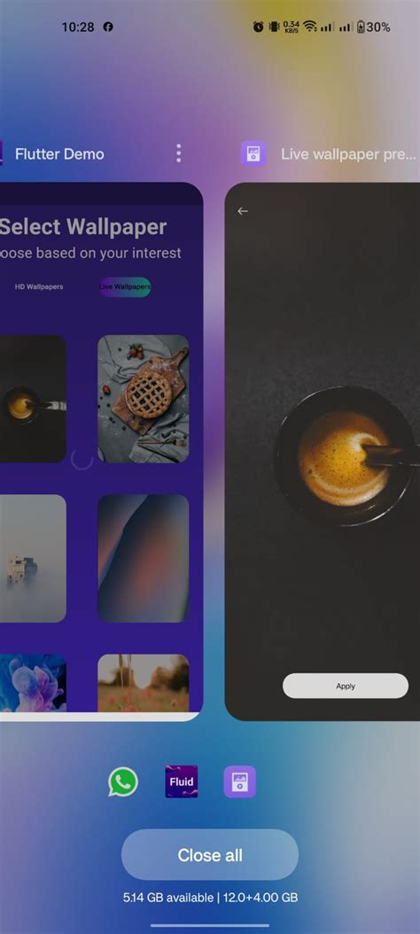 Android Activity Why Flutter App Gets Restarted Upon Setting A Wallpaper Or Live Wallpaper