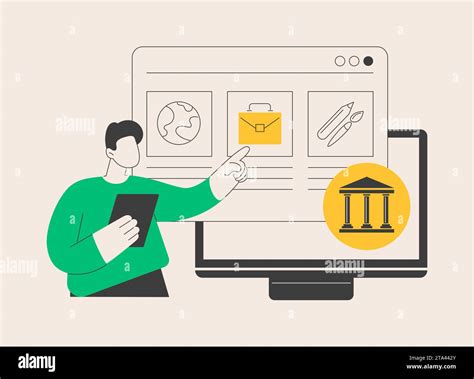 Course Enrollment Abstract Concept Vector Illustration Stock Vector