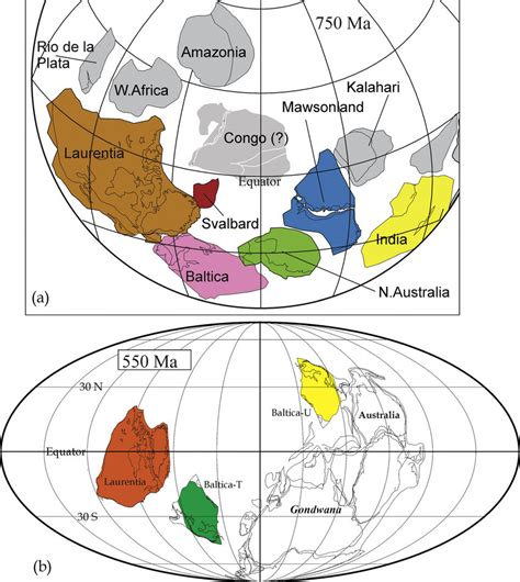 A Adaptation Of The Paleotectonic Reconstruction For Rodinia