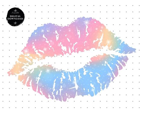 Lip Wallpaper Colorful Wallpaper Digital Clip Art Digital Drawing Lip Artwork Rainbow Lips
