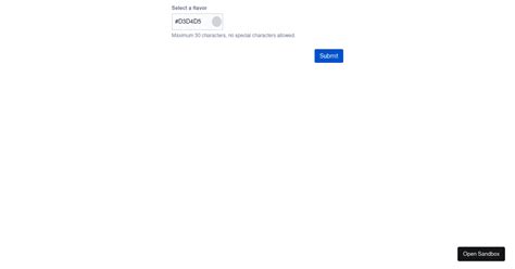 Form Custom Field Tsx Forked Codesandbox