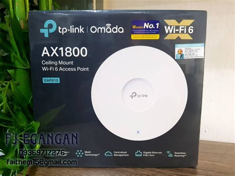 TP Link EAP AX Wireless Dual Band Ceiling Mount Access Point Tplink Eap Computers