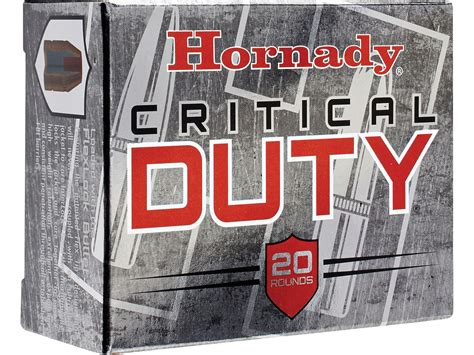 Hornady Critical Duty 10mm Auto Ammo 175 Grain Hornady Flexlock