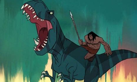 Neanderthal Thrills And Dinosaur Kills A Caveman And A T Rex Take On