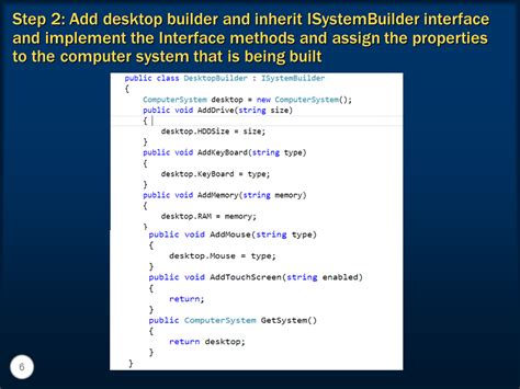 Sql Server Net And C Video Tutorial Builder Design Pattern Implementation Slides