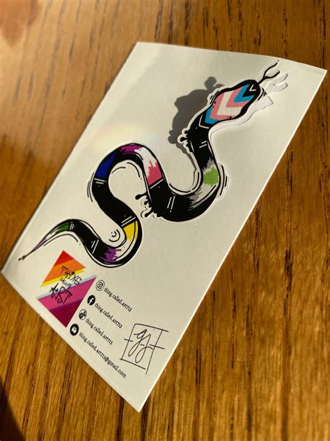 Gender Snake Sticker Thing Called Art