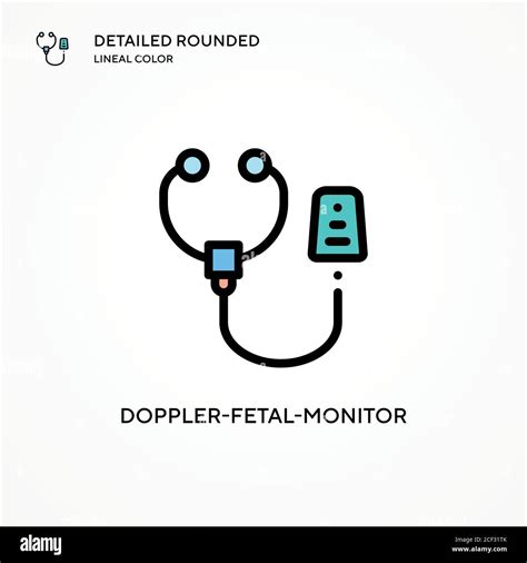 Doppler Fetal Monitor Vector Icon Modern Vector Illustration Concepts Easy To Edit And