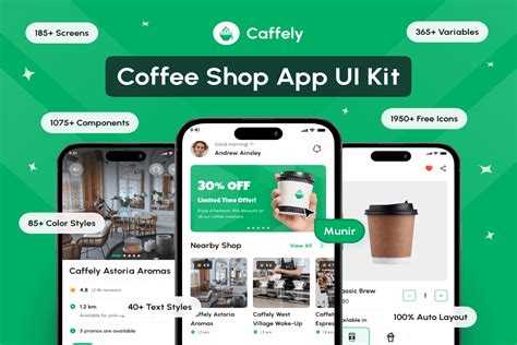 Coffee Shop App Ui Kit An Ui Kit Template By Digitalfantasies