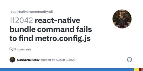 React Native Bundle Command Fails To Find Nfigjs · Issue 2042