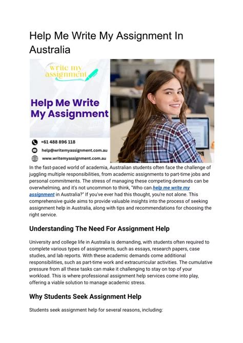 ppt help me write my assignment in australia powerpoint presentation id 13179598