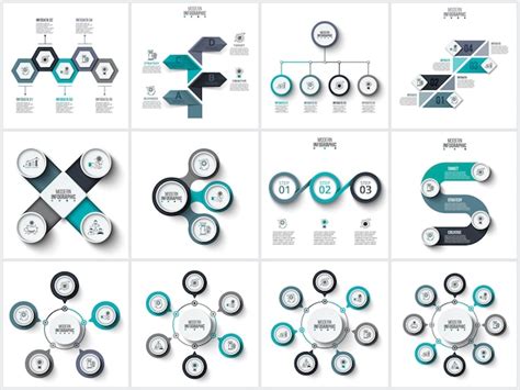 Premium Vector Vector Abstract Elements For Infographic With 3 4 5 6 7 And 8 Options Steps Or