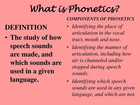 Ppt Phonetics Powerpoint Presentation Free Download Id3008919