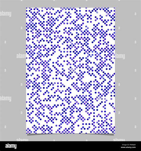 Blue Abstract Dot Pattern Brochure Background Vector Template Design Stock Vector Image And Art