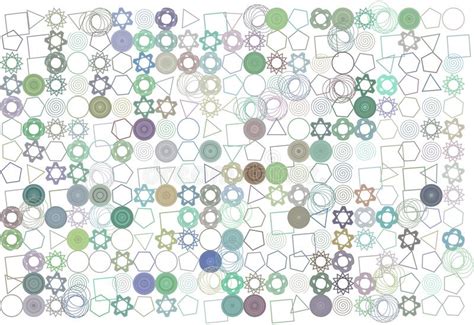 Pattern Of Shape Illustrations Background Stock Vector Illustration Of Color Abstract 110951531