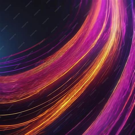 Premium Ai Image Flowing Luminous Lines And Line Surface Turntable