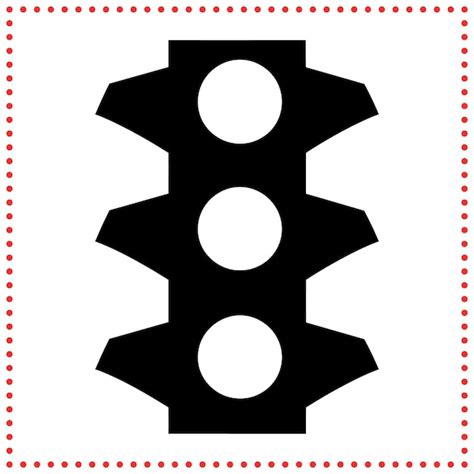 Premium Vector Intersection Semaphore Signals Silhouette Set Traffic