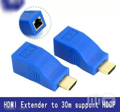 Promo Hdmi Extender Over Cat5e Cat6 Ethernet Adapter 4k 1080p Up To 30m Diskon 23 Di Seller