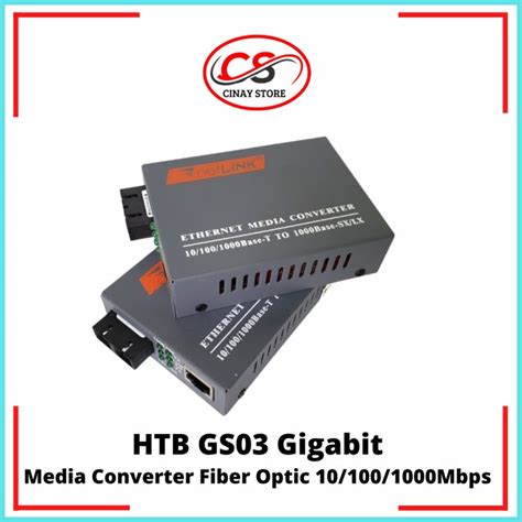 Jual Netlink Htb Gs03 Htb Gs03 Gigabit Single Mode Media Converter