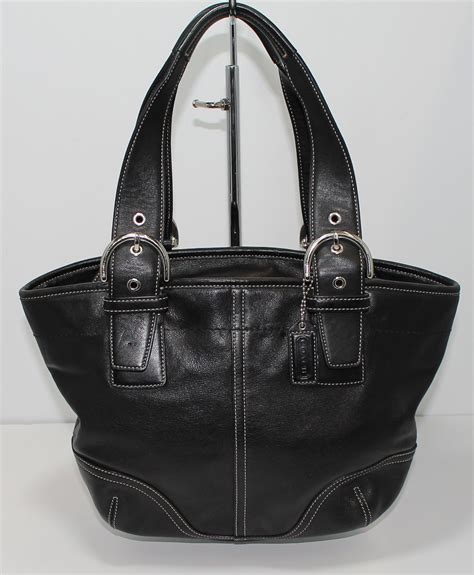Coach Purse 9544 Black Soho Leather Tote Bag